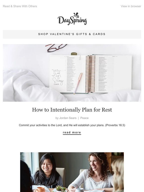 DaySpring: How to Intentionally Plan for Rest | Milled