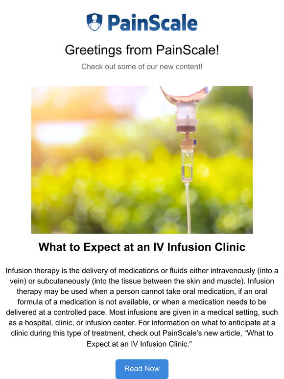 PainScale: What to Expect at an IV Infusion Clinic | Milled