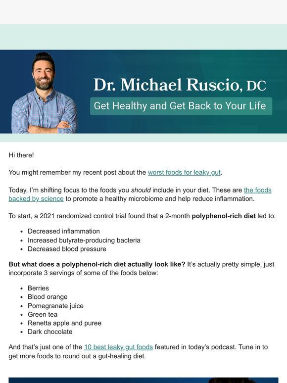Dr. Michael Ruscio: The 10 best foods for leaky gut | Milled