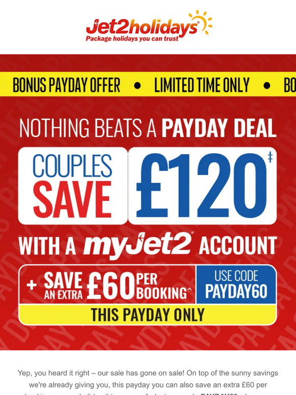 Jet2holidays: Our sale just got even better | Milled