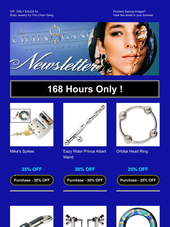 Body Jewelry By The Chain Gang Sex In The Digital Age Milled