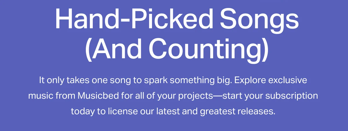 Musicbed: Explore 50,000 hand-picked songs (and counting) | Milled