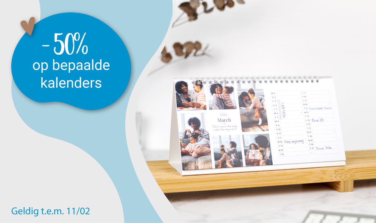 Smartphoto: ⚡ -50% op jouw kalender! | Milled