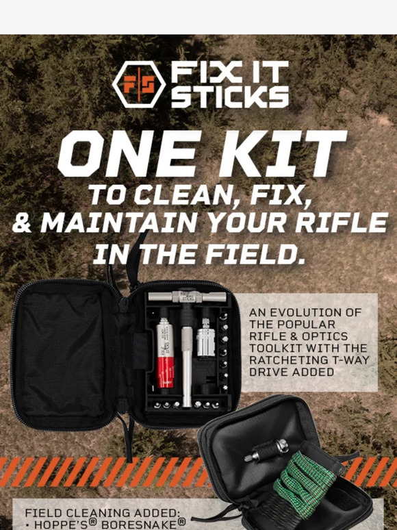 Fix It Sticks: New Product Drop: The Rifle Hunter's Toolkit | Milled