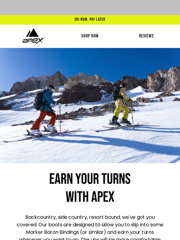 Apex Ski Boots: Alpine Touring With Apex | Milled