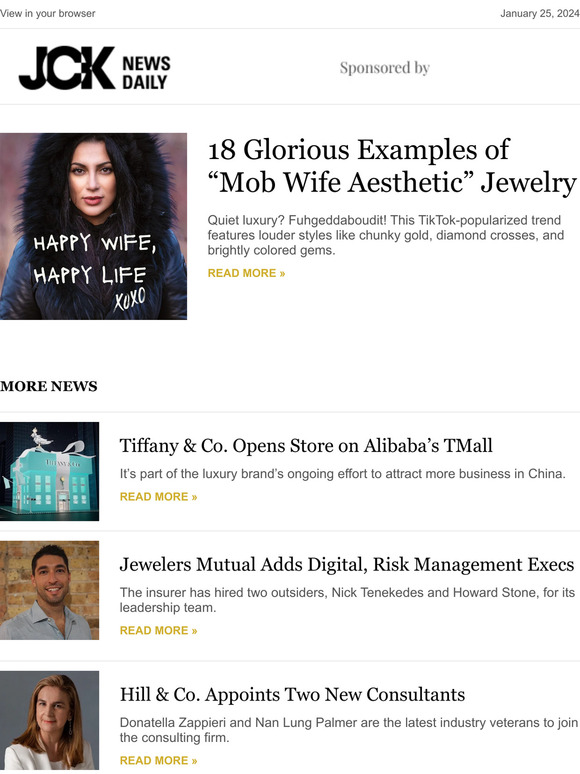 JCK: 18 Glorious Examples of “Mob Wife Aesthetic” Jewelry | Milled
