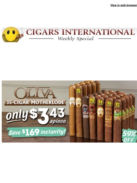 Cigars International: Monster Oliva Pack - 35 Top Cigars. | Milled