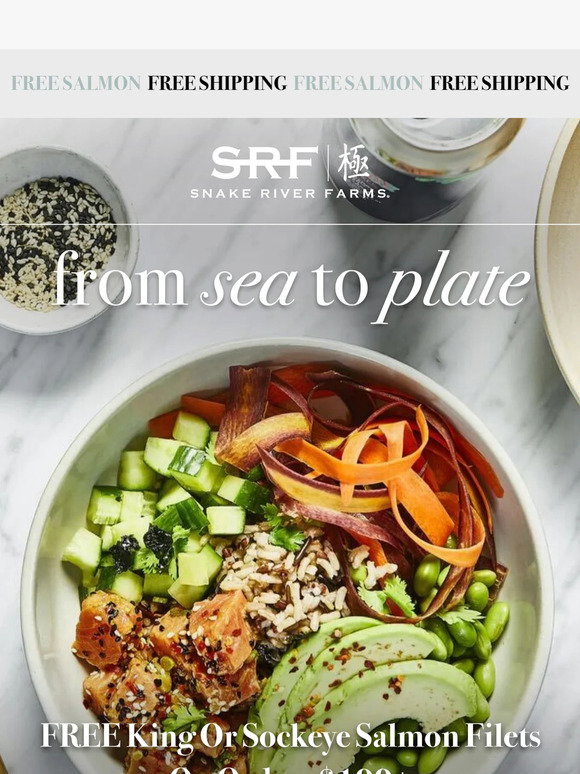 Snake River Farms: Just Add Seafood - FREE Salmon Filets | Milled