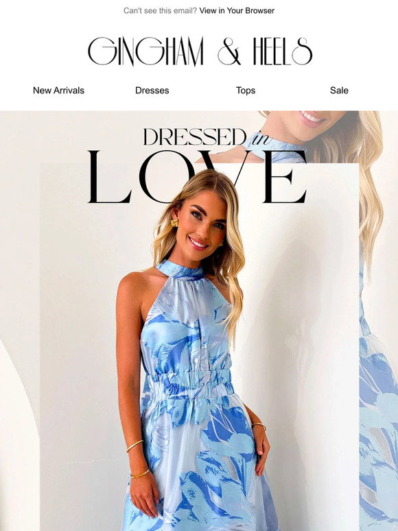 Gingham and Heels: Dressed in Love 💙🤎 Shop New | Milled