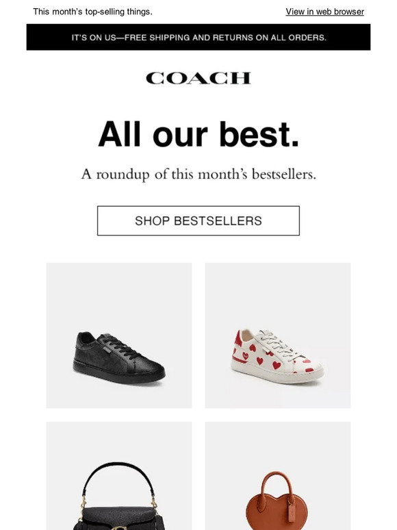 Coach: Get your hands on these bestsellers. | Milled
