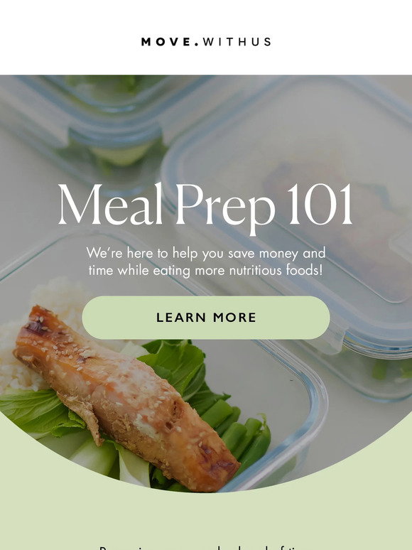 Move With Us: Your guide to Meal Prepping 🍜 | Milled