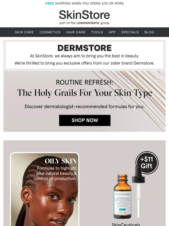 SkinStore: Discover your skin's HOLY GRAIL formulas at Dermstore | Milled