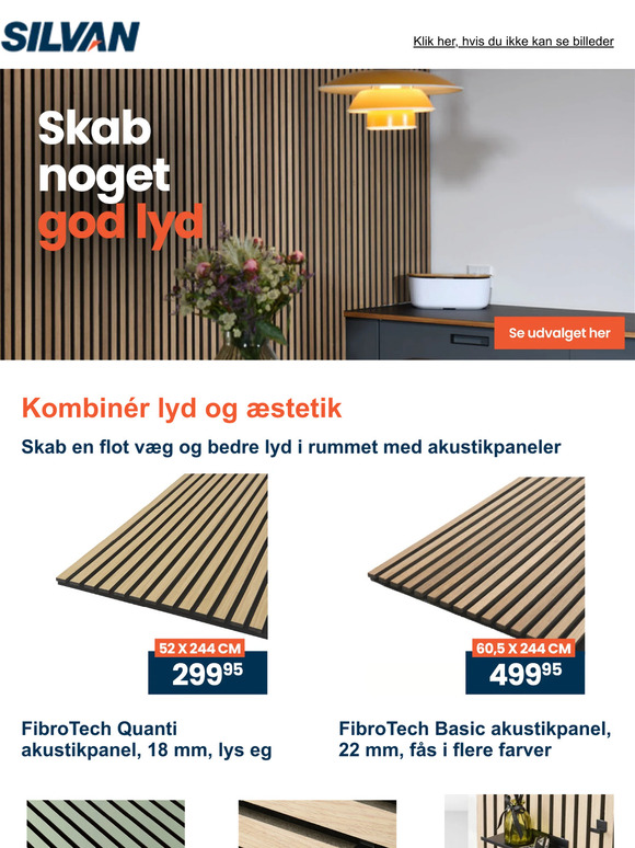 Silvan: Nyt gulv eller akustikpaneler? | Milled