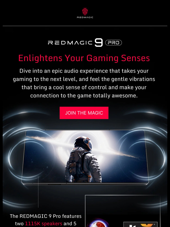 RedMagic: 🔊REDMAGIC 9 Pro Enlightens Your Gaming Senses | Milled