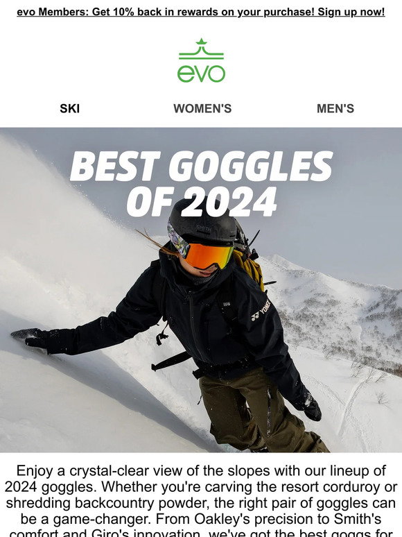 Evo: 🕶️ Upgrade Your View: Best Goggles of 2024 | Milled