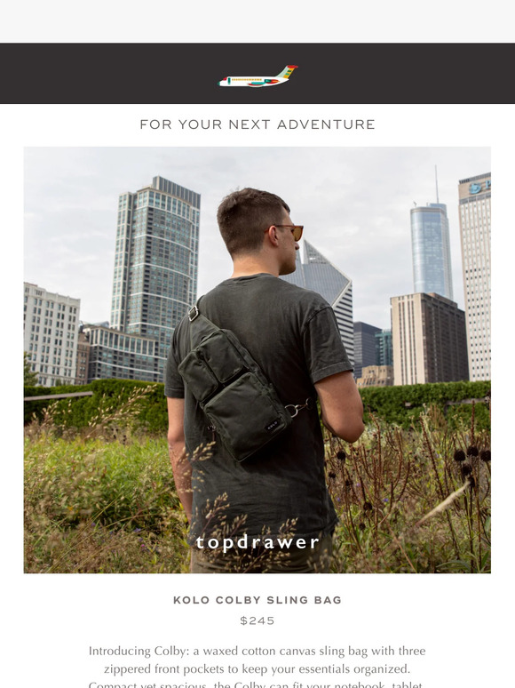Topdrawer: Introducing the KOLO Colby Sling Bag | Milled