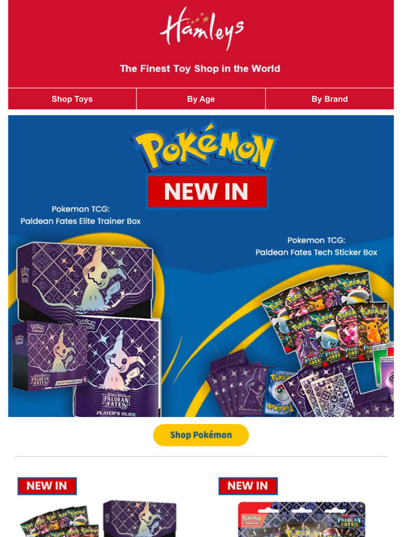 Hamleys: NEW IN! Pokémon Paldean Fates Sets | Milled