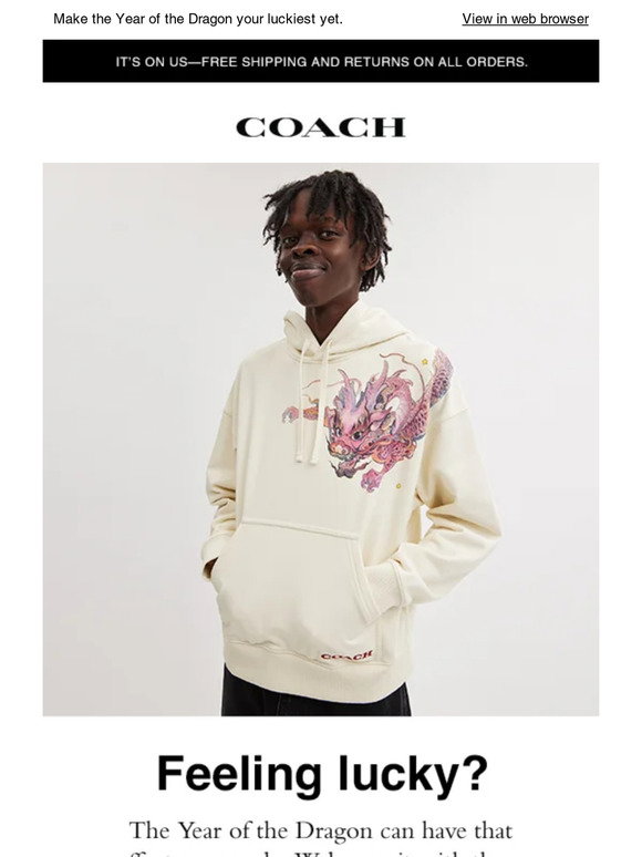 Coach: Our Lunar New Year collection is here. 🐉 | Milled