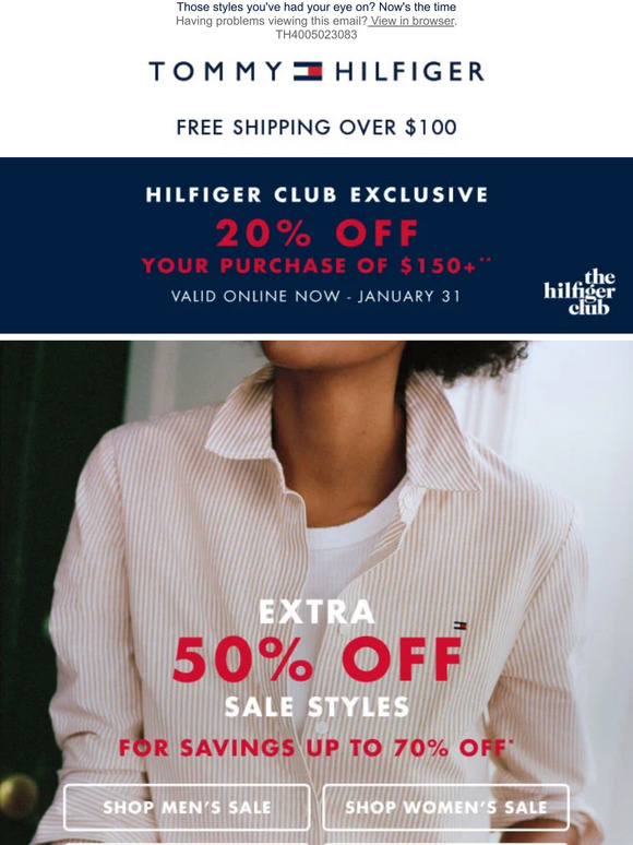 Tommy Hilfiger: WHOA 👀 extra 50% off sale! | Milled