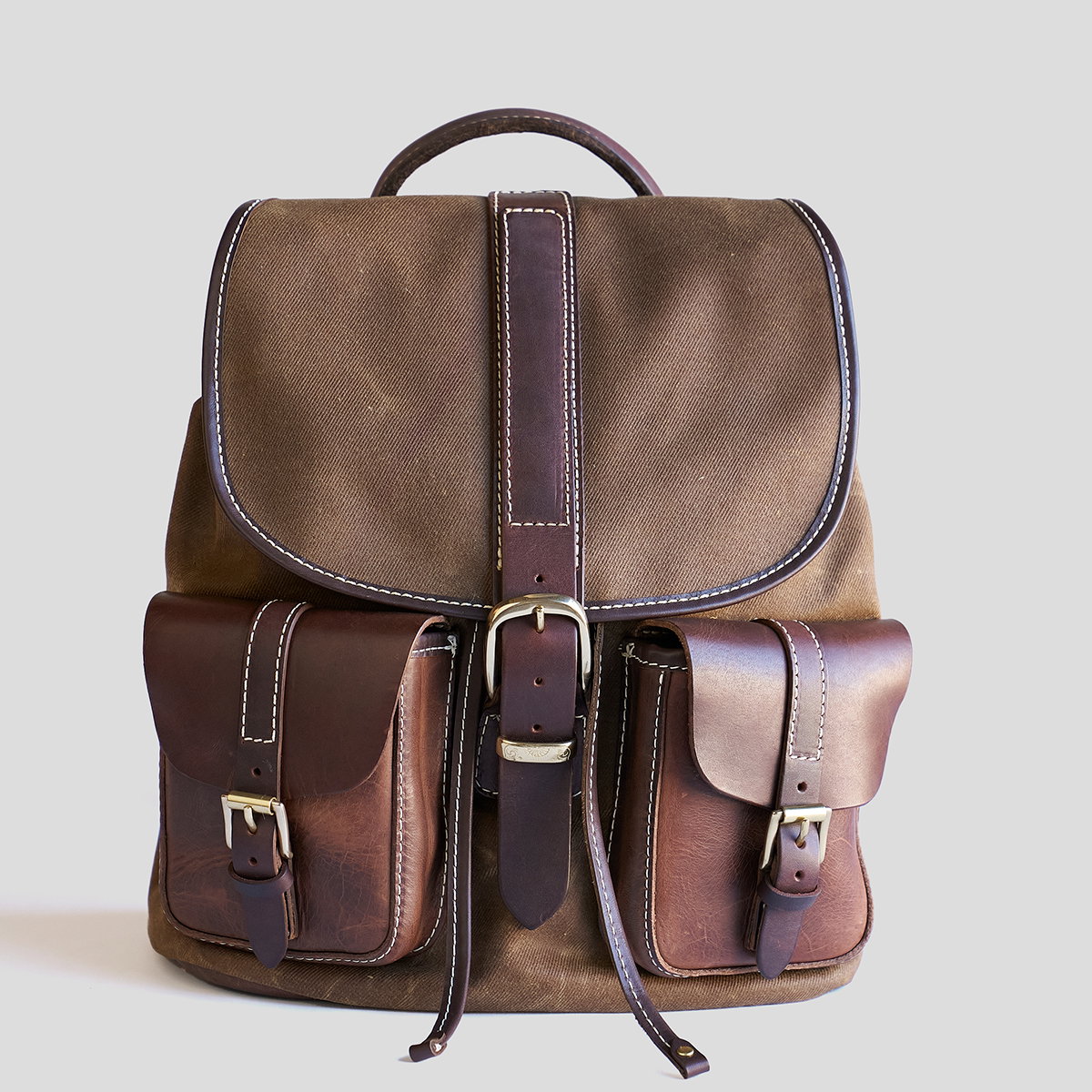 Coronado Leather: Introducing The NEW Walnut Canvas & Horween® Rucksack ...