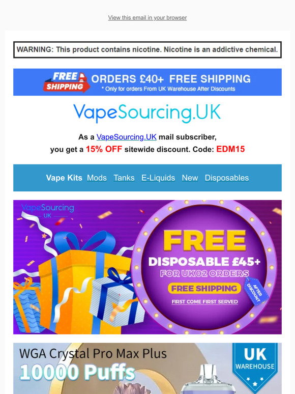 VapeSourcing: Easily Get Free Disposable First Come First Served | Milled