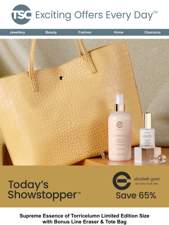 The Shopping Channel: Double Today’s Showstopper™ - Elizabeth Grant ...