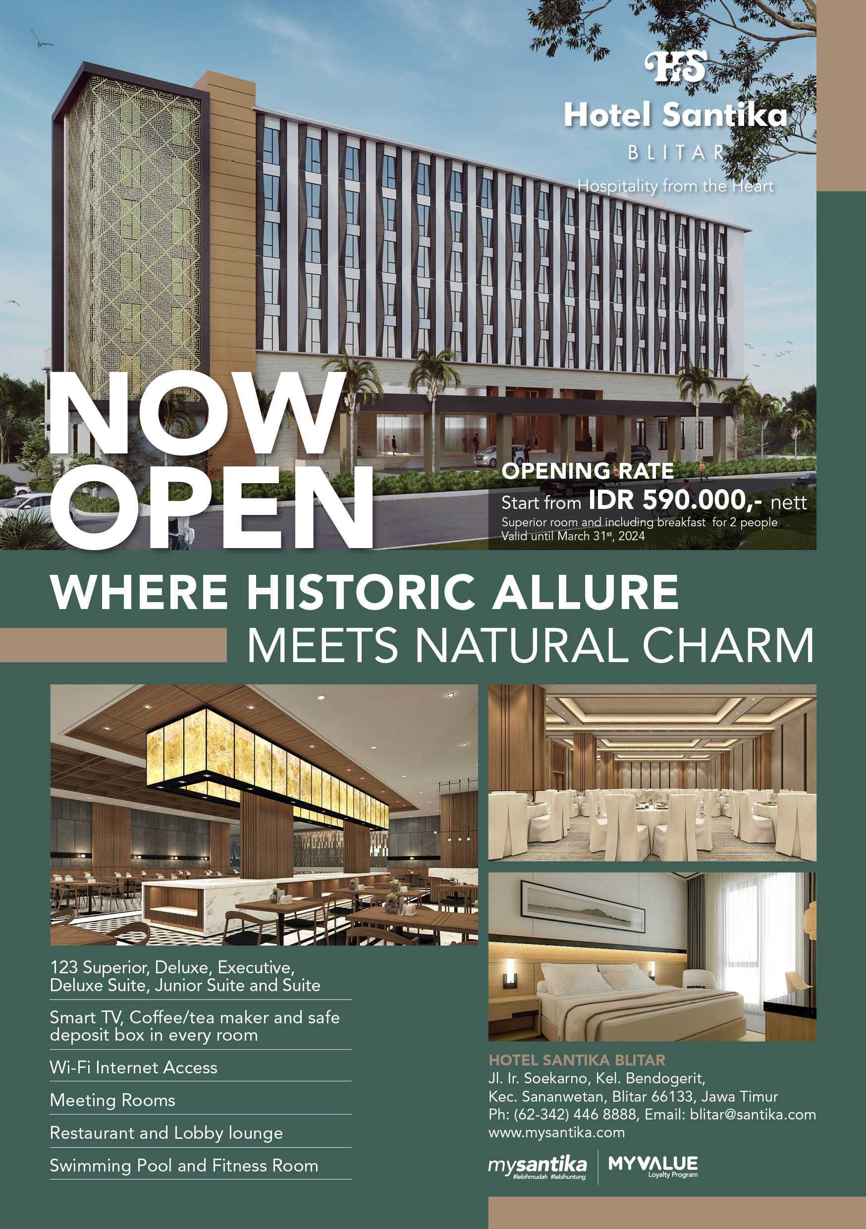 Santika Hotels and Resorts: Now Open - Hotel Santika Blitar | Milled