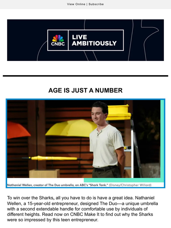CNBC: 15-Year-Old Secures A $100K Investment On Shark Tank | Milled