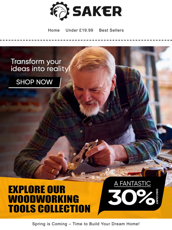 Saker: ⏰ Only 2 Days Left! Grab Your Woodworking Tools at 30% Off ...
