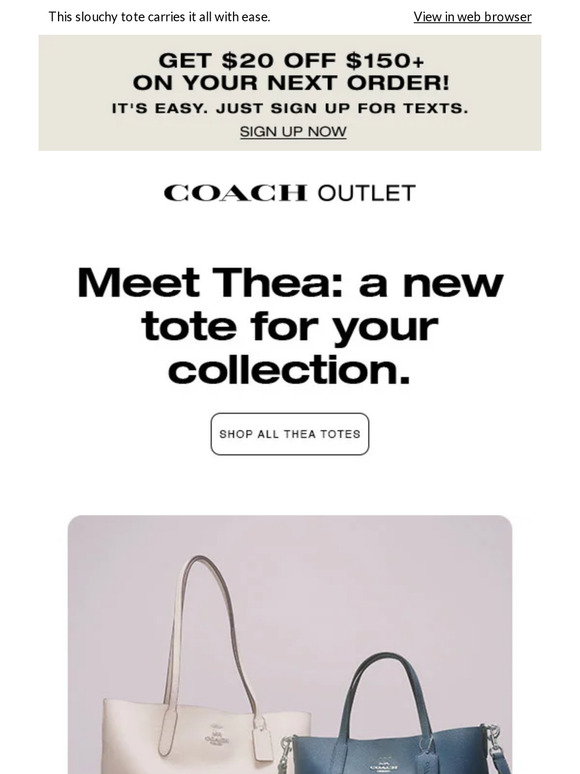 Coach: Our New Silhouette: Thea Just Dropped | Milled