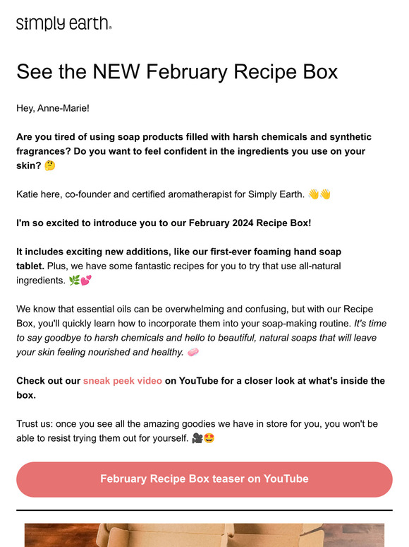 Simply Earth: First peek: February Recipe Box | Milled