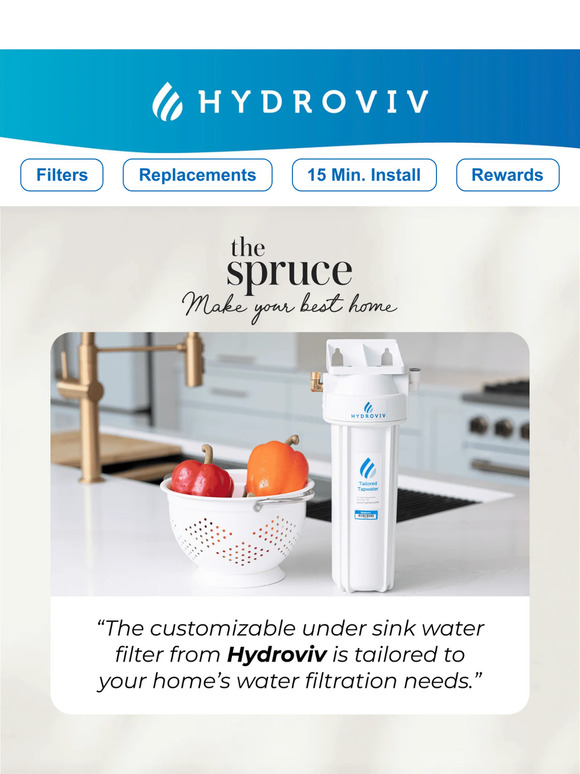 Hydroviv: ⭐️⭐️⭐️⭐️⭐️ "The Best Customizable Water Filter" | Milled