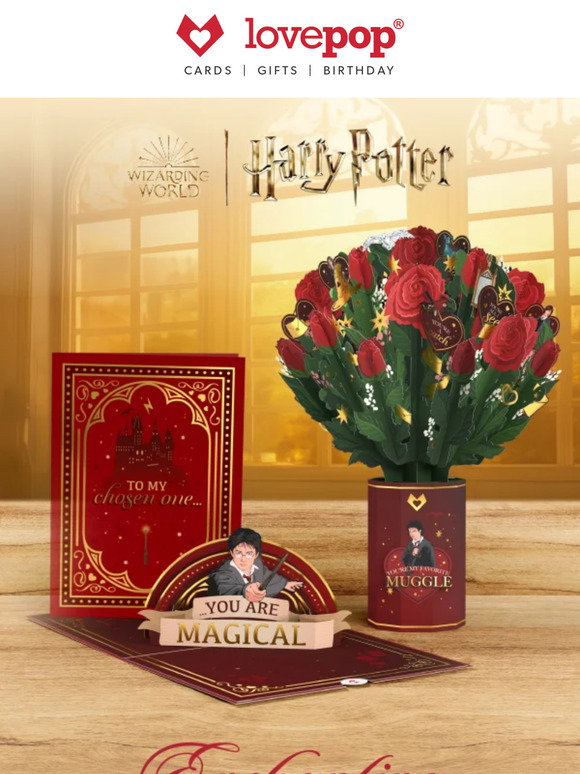 Lovepop: Just In: Harry Potter™ Valentine's Day Cards | Milled