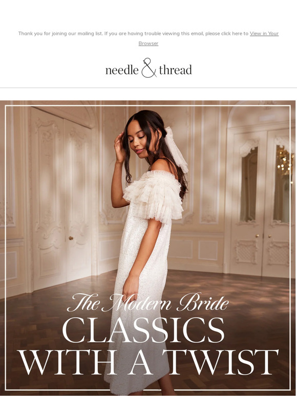 Needle & Thread: Introducing our Spring ’24 Bridal Collection | Milled