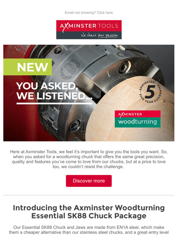 Axminster Tools: The ESSENTIAL chuck for your turning | Milled