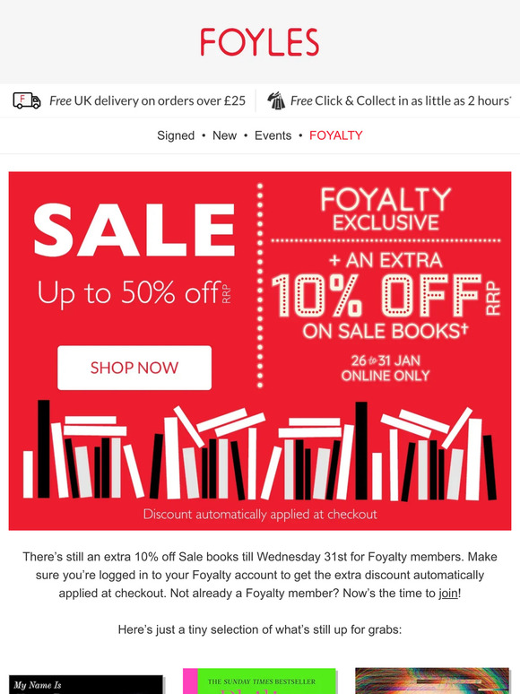 Foyles: Great books from the Sale | Milled