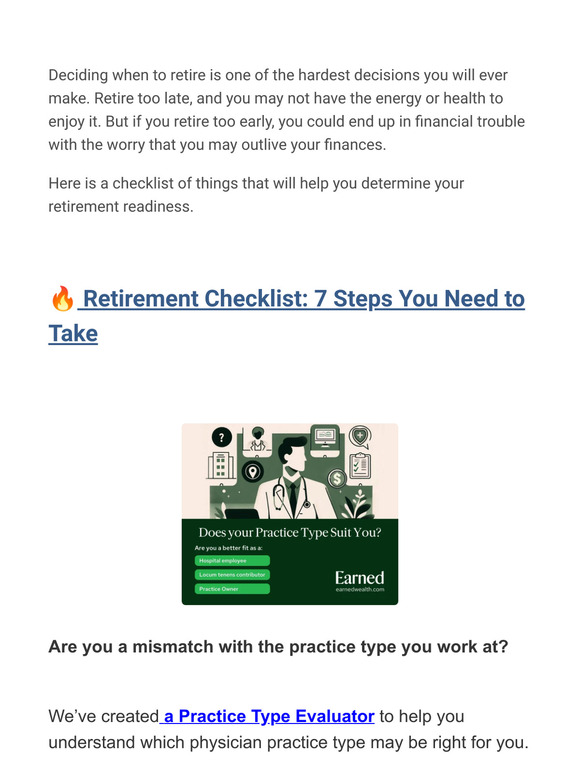 Physician on FIRE: Retirement Checklist: 7 Steps You Need to Take | Milled