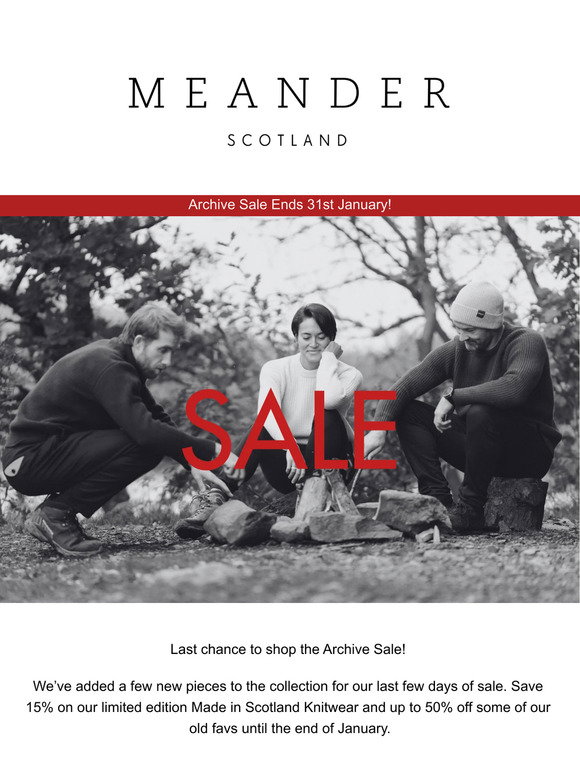 Meander: The Final Days of Archive Sale! | Milled
