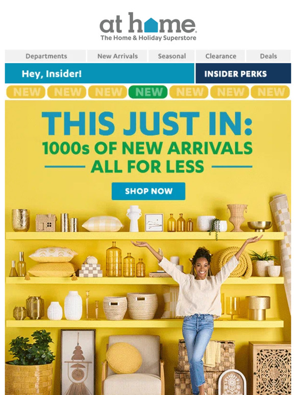 At Home: Aisles of styles & new faves for every room... That’s how we ...