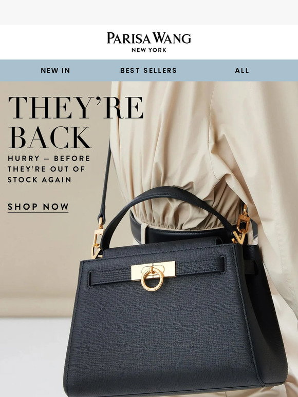 PARISA WANG: Back in Stock: Madison Top Handle Bag Favorites | Milled