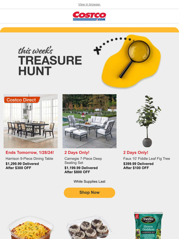Costco: Check Out This Week's Treasure Hunt! | Milled