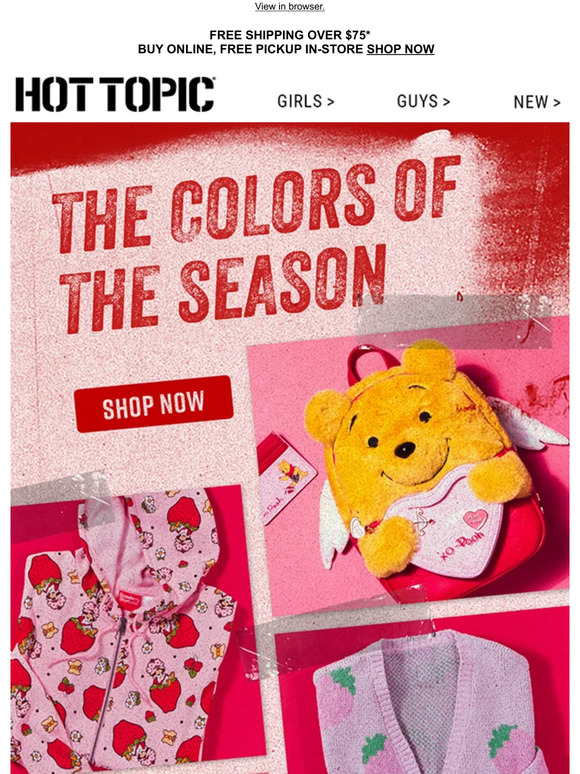 Hot Topic: Paint the town PINK & RED this Valentine's Day 💕 ️ | Milled