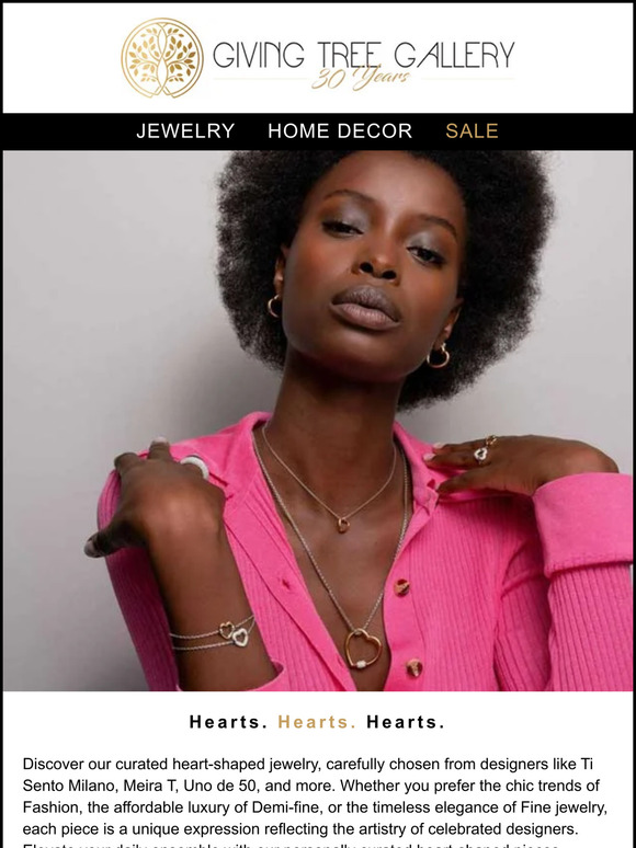 The Giving Tree Gallery: Timeless Heart-Shaped Jewelry | Milled