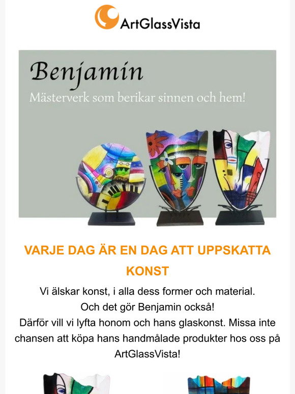 ArtGlassVista: Benjamin Glaskonst - Spara upp till 49% | Milled