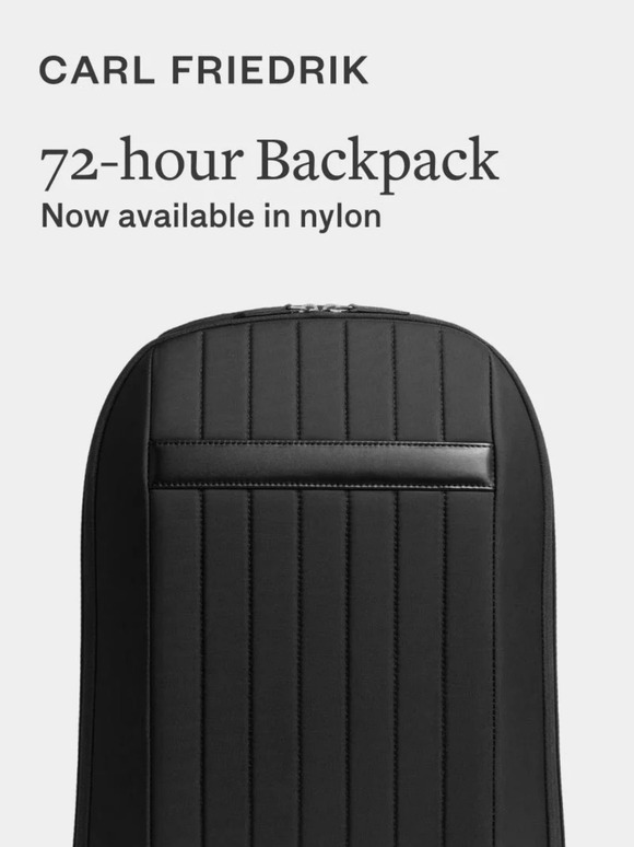 Carl Friedrik: A new look for 72-hour Backpack | Milled