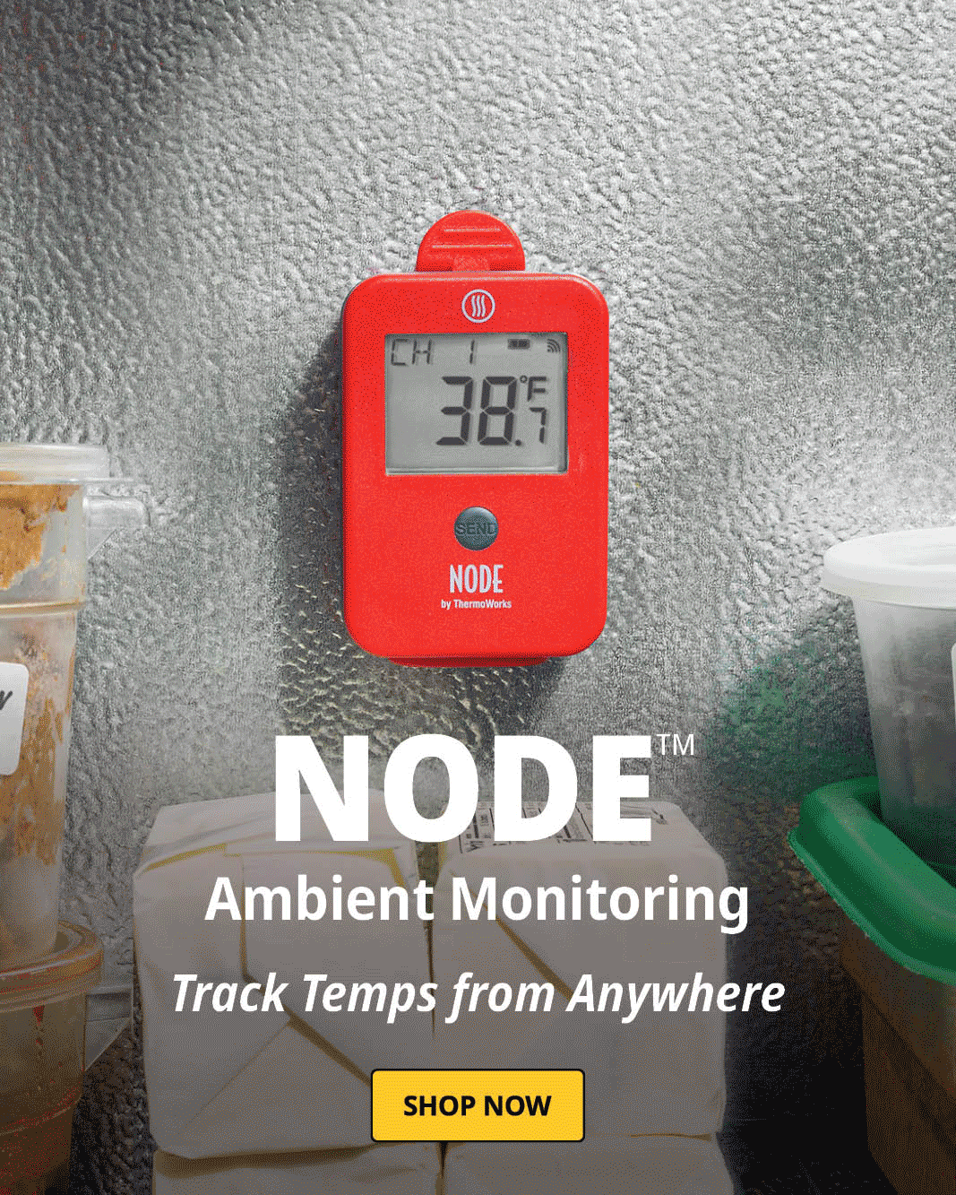 ThermoWorks: NODE: Wi-Fi Temp and Humidity Monitors | Milled