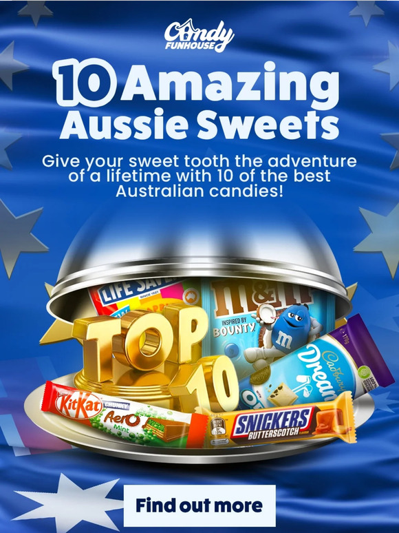 Candy Funhouse: 🐨 Down Under Delights: Top 10 Aussie Sweets! | Milled
