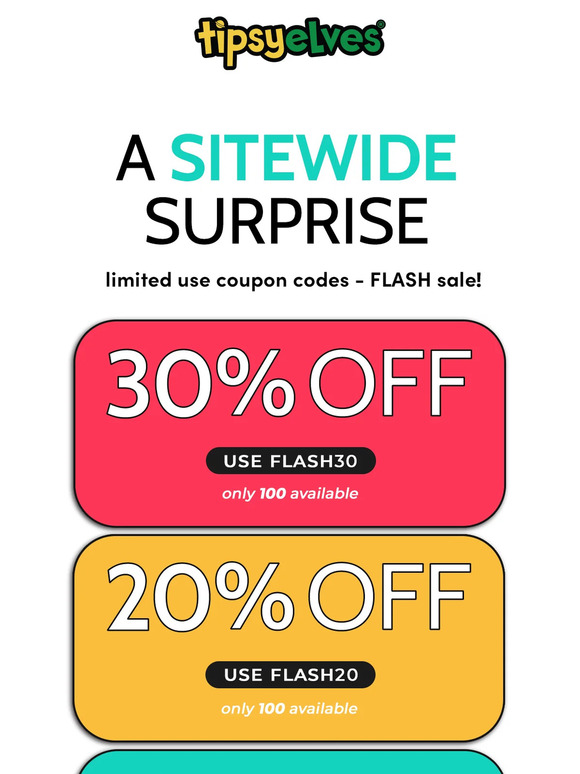 Tipsy Elves: 30% OFF - first 100 orders only! | Milled