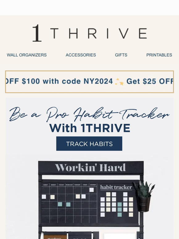 Thrive: Become A Pro Habit Tracker with 1Thrive | Milled