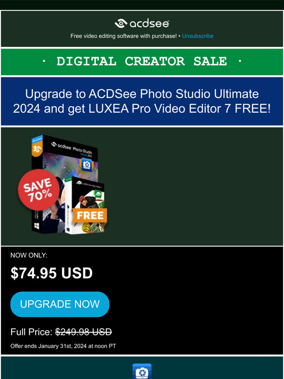 ACDSee: 48 Hours remain: Upgrade and claim your FREE gift today! | Milled